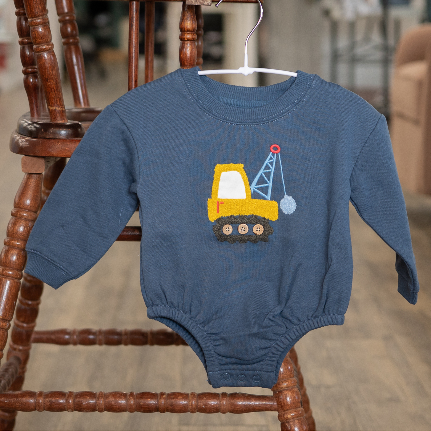 Mud Pie | Construction Sweatshirt Bubble — The Kangaroo Pouch