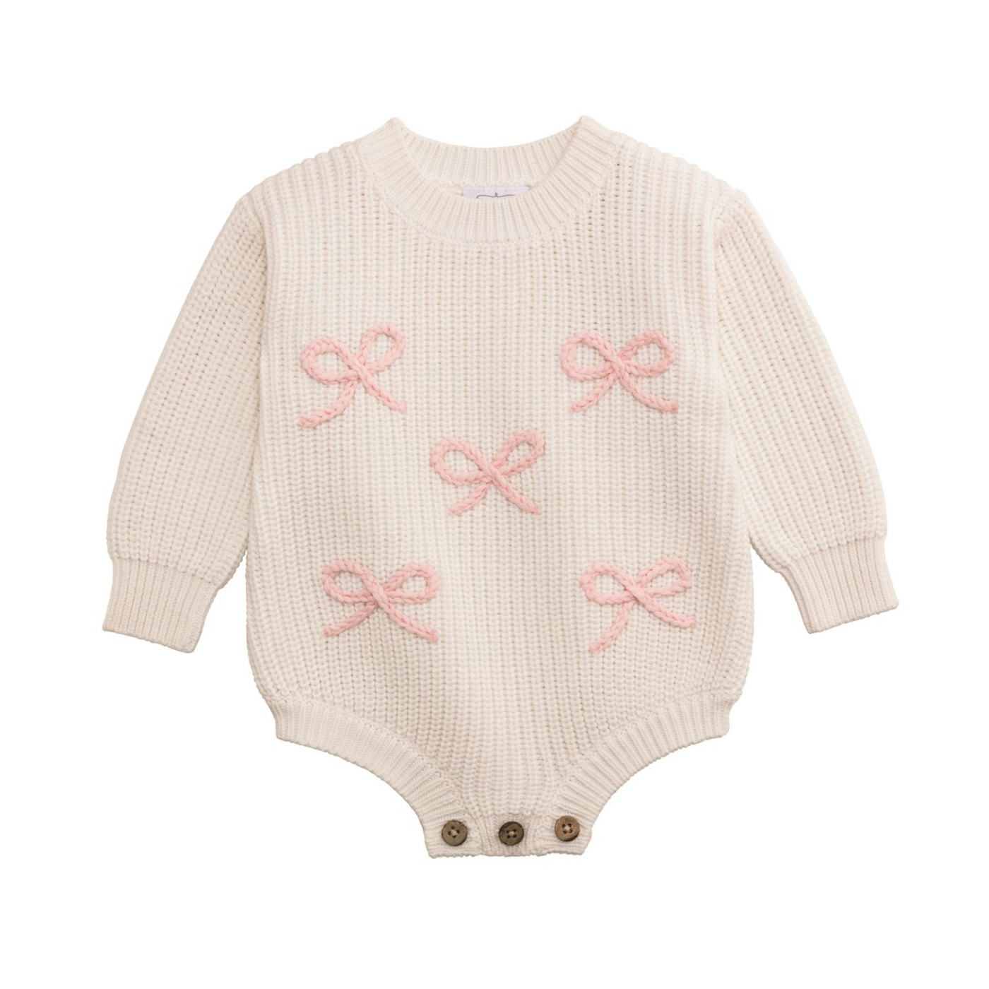 Mud Pie | Baby Sweater Bubble | Bow Chainstitch — The Kangaroo Pouch